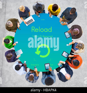 Reload Update Upgrade New Version Concept Stock Photo - Alamy