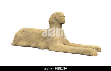 Golden Egyptian Sphinx Statue Isolated Stock Photo - Alamy