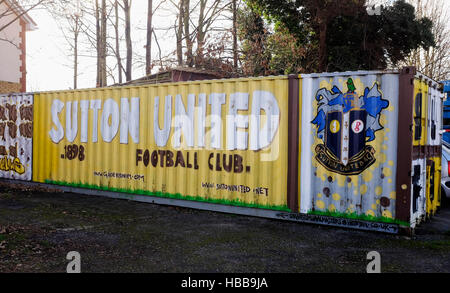 Sutton United FC ground in Gander Green Lane Sutton Surrey UK Stock ...