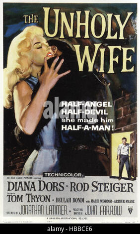 THE UNHOLY WIFE, Diana Dors, Tom Tryon, 1957 Stock Photo - Alamy