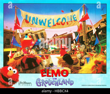 THE ADVENTURES OF ELMO IN GROUCHLAND, Elmo (bottom), front from left ...
