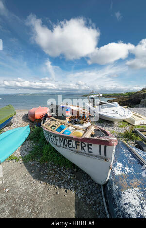 The fishing village of Moelfre on Anglesey Stock Photo - Alamy