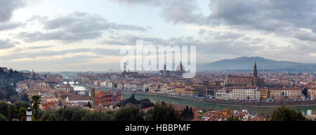 Evening Florence top view (Italy Stock Photo - Alamy