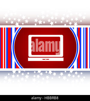 Mouse, computer round glossy web icon set, colorful buttons isolated on ...