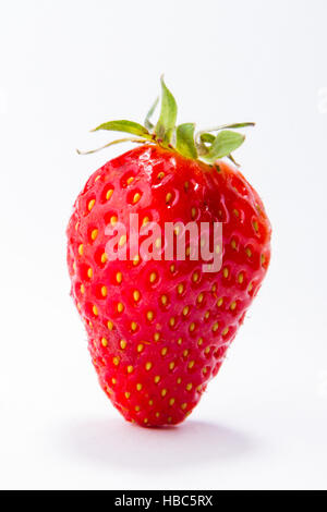 set of fresh strawberries, bright red color popular juicy fruit with ...