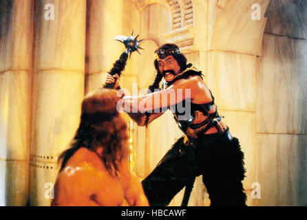 CONAN THE DESTROYER, Wilt Chamberlain, Arnold Schwarzenegger 1984, (c ...