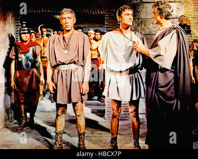 BARABBAS, from left, Anthony Quinn, Vittorio Gassman, 1962 Stock Photo ...