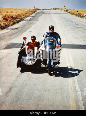 BATMAN (aka BATMAN: THE MOVIE), from left: Burt Ward, Adam West, 1966 ...