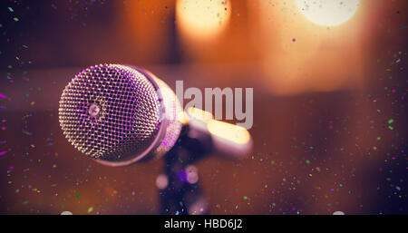 Composite image of close-up of microphone Stock Photo - Alamy