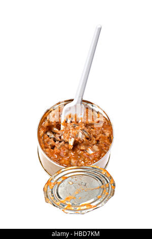 Canned anchovy snack in tomato sauce Stock Photo - Alamy