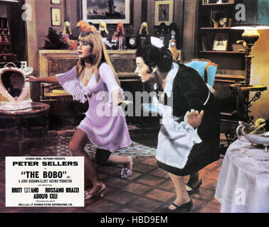 THE BOBO, from left, Britt Ekland, Peter Sellers, 1967 Stock Photo - Alamy