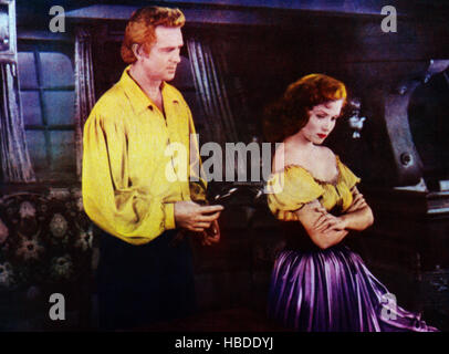 THE GOLDEN HAWK, from left, Rhonda Fleming, Sterling Hayden, 1952 Stock ...