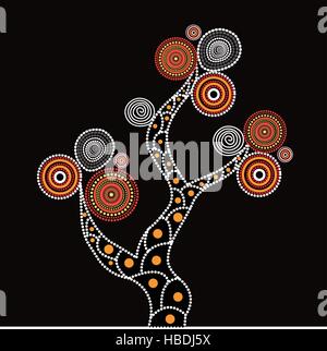 Aboriginal Tree Illustration Stock Vector Image & Art - Alamy