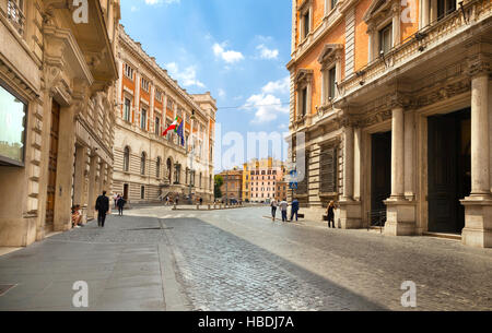 piazza del Parlamento and parliament building in Rome Stock Photo - Alamy