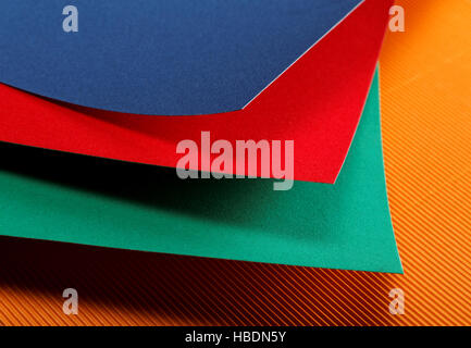 colored sheets of paper close-up Stock Photo - Alamy