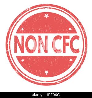 Non CFC product grunge rubber stamp on white background, vector ...