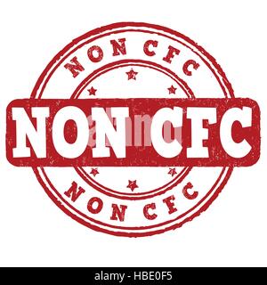 Non CFC product grunge rubber stamp on white background, vector ...