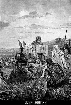 Ulfilas (Wulfila) 311 - 383, Bishop of the Goths, translating the Bible ...