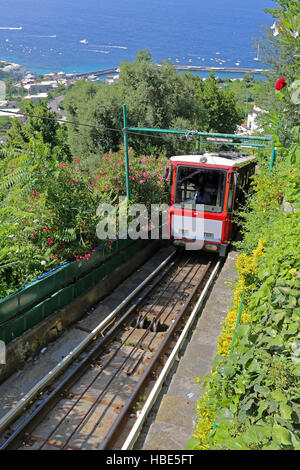 Funicular railway, Capri Stock Photo: 229966478 - Alamy