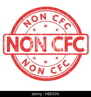 Non CFC product grunge rubber stamp on white background, vector ...