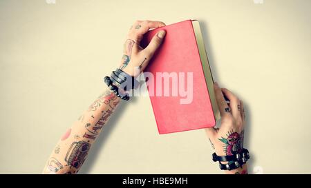 Tattoo Notebook Document Idea Write Organizer Concept Stock Photo - Alamy