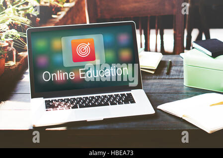 Academic E-Learning Education Online Application Concept Stock Photo ...