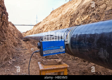 Radiography of welded joints of pipelines Stock Photo - Alamy