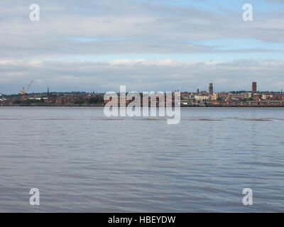 View of Birkenhead in Liverpool Stock Photo - Alamy