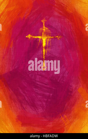 cross in yellow Stock Photo - Alamy