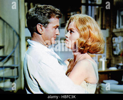 Rod Taylor with Jane Fonda (left) and his wife-to-be, Mary Hilem (right ...