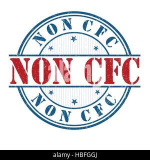 Non CFC product grunge rubber stamp on white background, vector ...