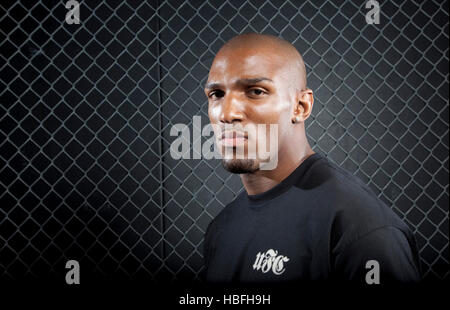 A portrait of UFC fighter Francis Carmont in Las Vegas, Nevada on ...