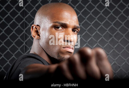 A portrait of UFC fighter Francis Carmont in Las Vegas, Nevada on ...