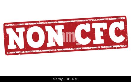Non CFC product grunge rubber stamp on white background, vector ...