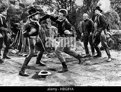 AMBUSH AT CIMARRON PASS, Frank Gerstle (left), Irving Bacon (rear ...