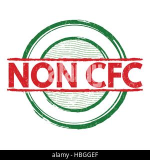 Non CFC product grunge rubber stamp on white background, vector ...