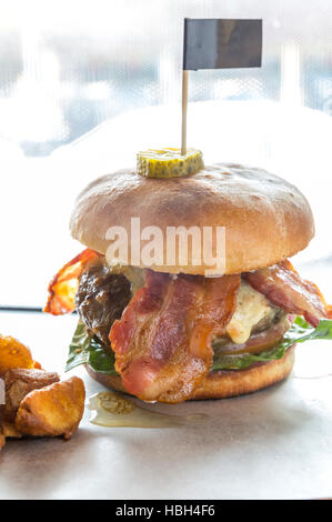 Angus beef Hamburger Stock Photo - Alamy