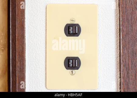 Japanese retro wall switch Stock Photo - Alamy