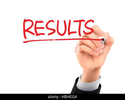 Results word written business concept of result achievement goal as key ...