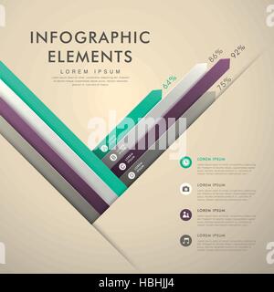 colorful bar chart vector abstract infographic elements Stock Vector ...