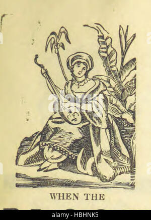The image depicts a collection of ballads, showing characters, scenes ...