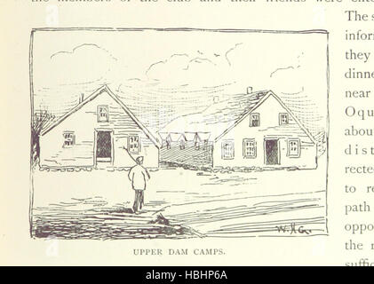 The illustration depicts forests in New Hampshire and Maine, showing ...