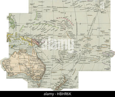 This image from page 437 of 'Südsee-Bilder' illustrates a map that ...