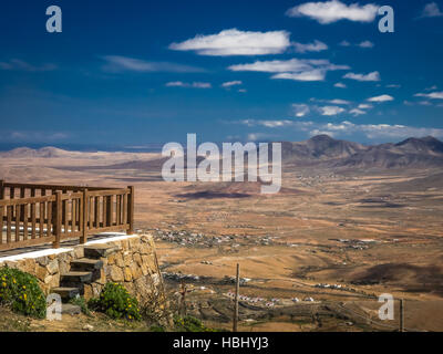 Viewing platform of the Morro Velosa viewpoint, Fuerteventura, Canary ...
