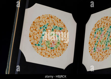 The Ishihara Color Test. Color perception test for red-green color ...