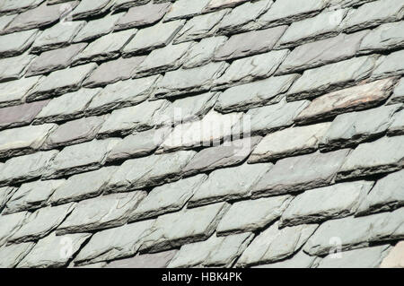 Vintage old stone roof tiles Stock Photo - Alamy
