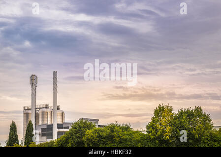 German electrical and heat factory Stock Photo - Alamy