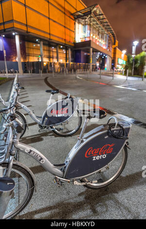 Coca Cola advertising at the W5 Arena, Belfast, Northern Ireland Stock ...
