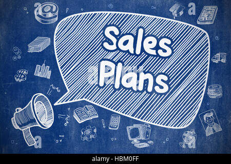 E-Procurement - Cartoon Illustration on Blue Chalkboard Stock Photo - Alamy