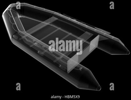 isolated transparent rubber boat Stock Photo - Alamy